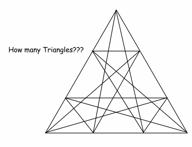How many triangles now?? - 9GAG