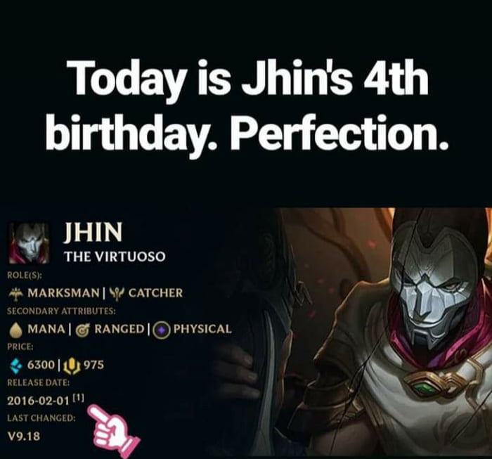 Happy Birthday Jhin - 9GAG