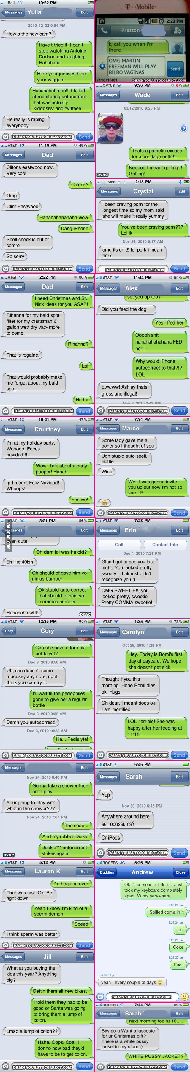 Funny autocorrect fails (BONUS Part 7) - 9GAG