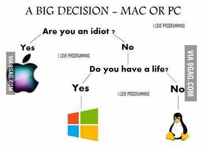 How to choose your OS. - 9GAG