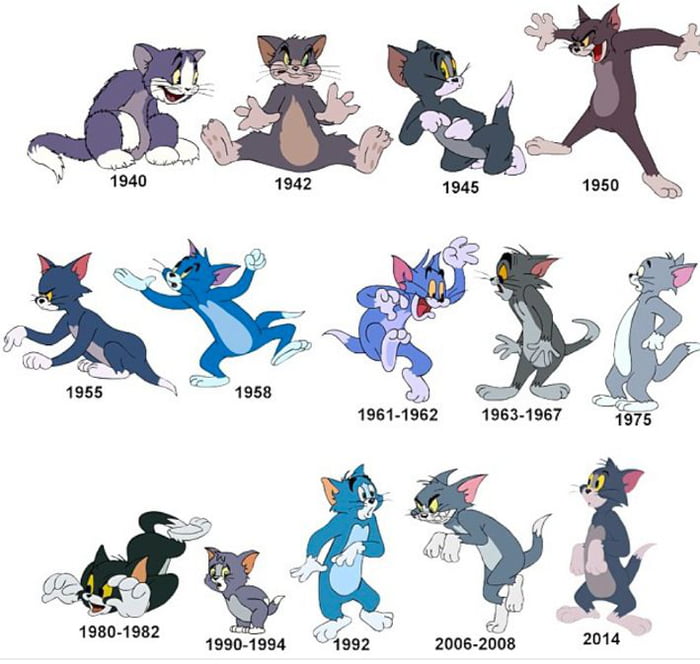 Tom's evolution over the years - 9GAG