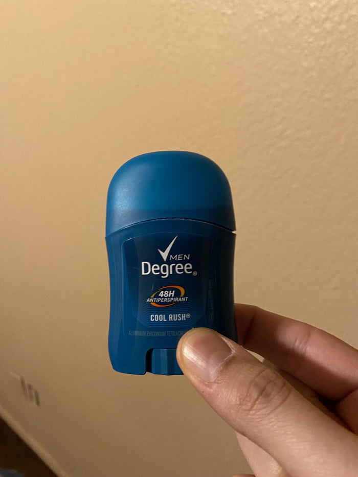 Hats off to whoever decided travel size deodorant should mean “baby ...