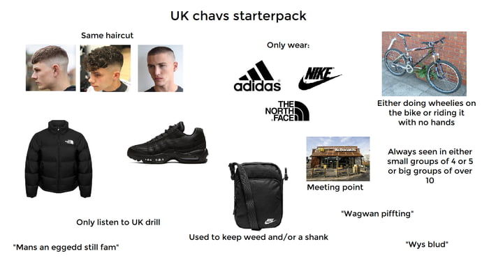 UK chavs starterpack - 9GAG