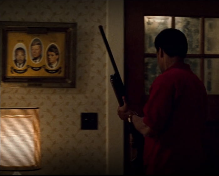 In 'Remember the Titans' (2000) Coach Boone has a portrait on his house ...