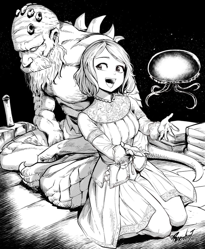 Master Hewg and Roderika (@AdrianRavenhart) - 9GAG