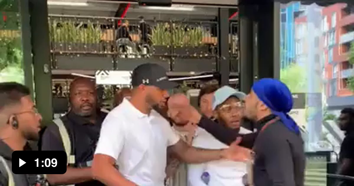 Retired pro boxer, now working as a security guard sorts troublesome d ...