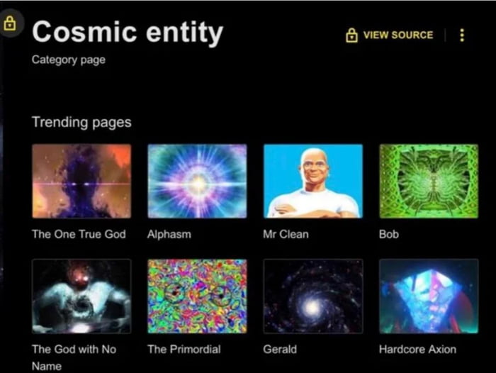 Cosmic entity - 9GAG