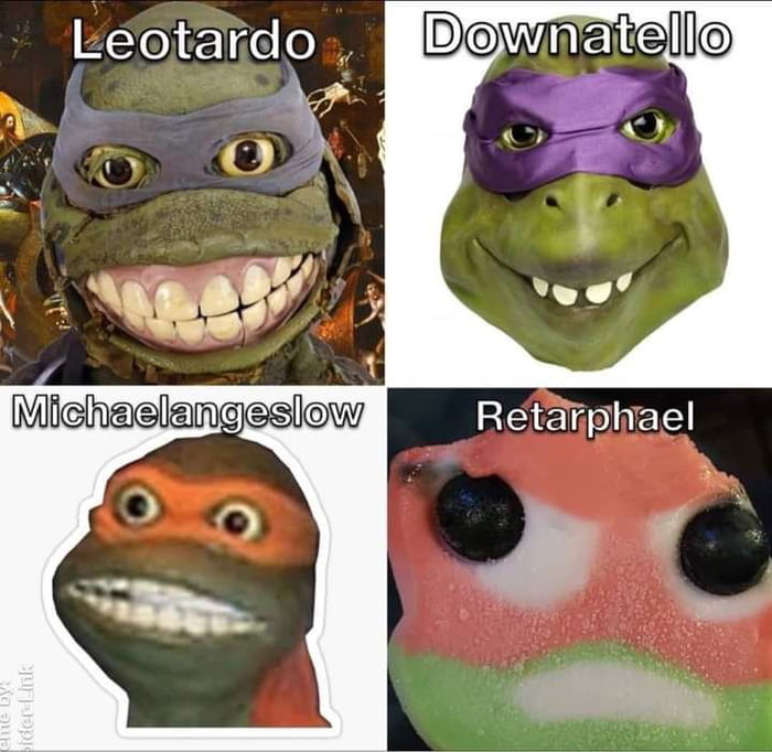 Teenage mutant downies - 9GAG