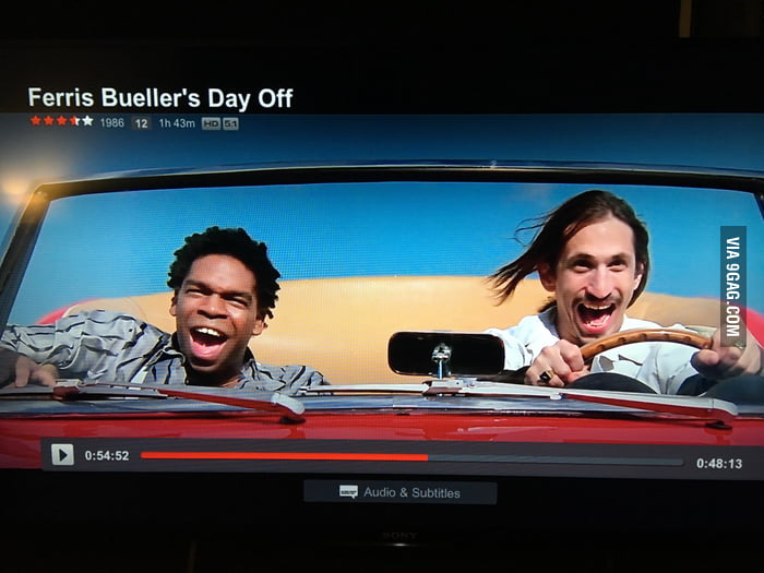 Finn and Kylo Ren spotted in Ferris Bueller's Day Off!! - 9GAG