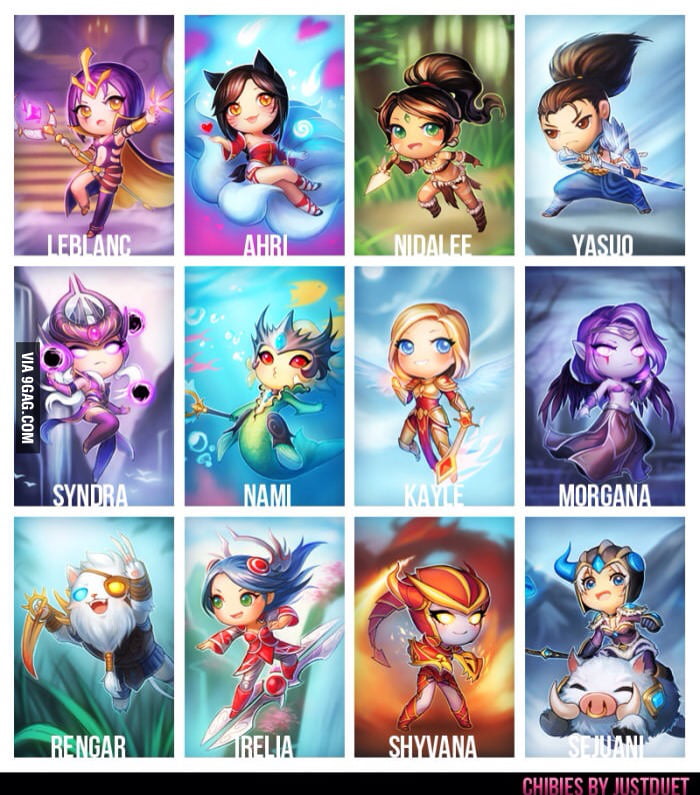 Cute LoL Characters (by justduet) - 9GAG