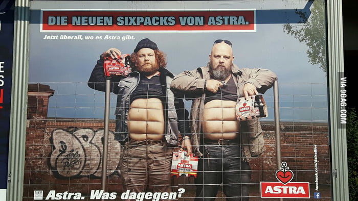 The new astra sixpack! German beer BTW! - 9GAG