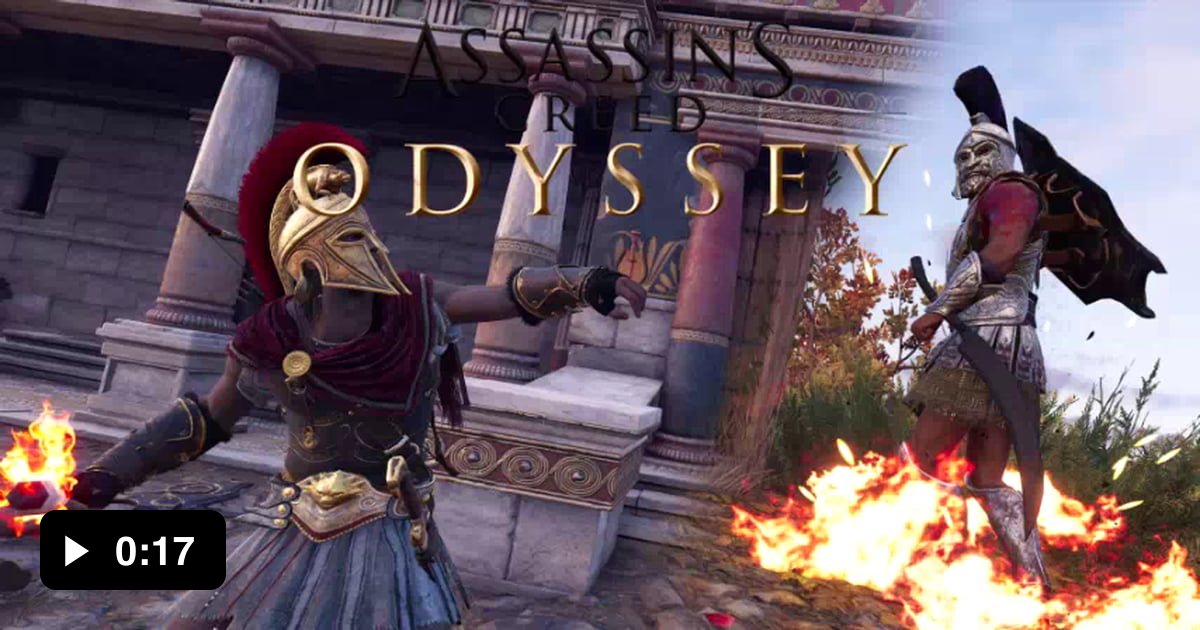 Assassin's Creed Odyssey "torch throw" [0:17] - 9GAG