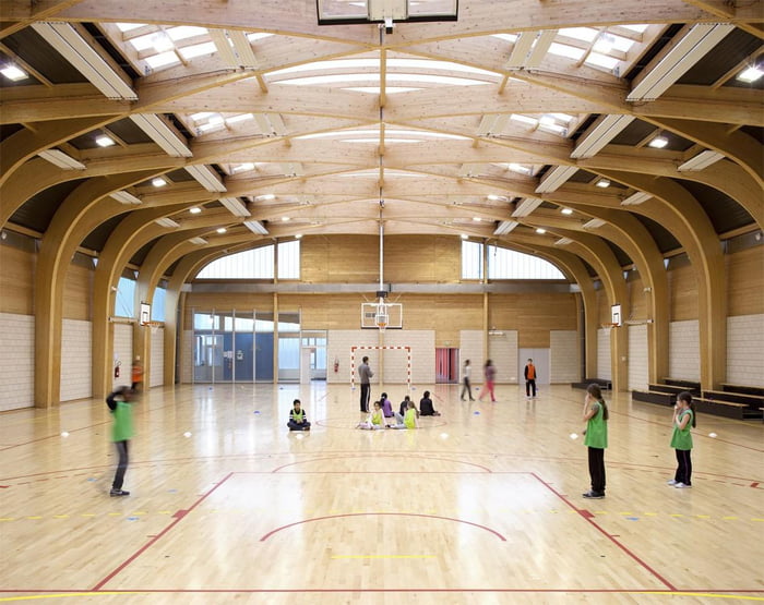 Gymnasium Régis Racine In Drancy France By Atelier Darchitecture