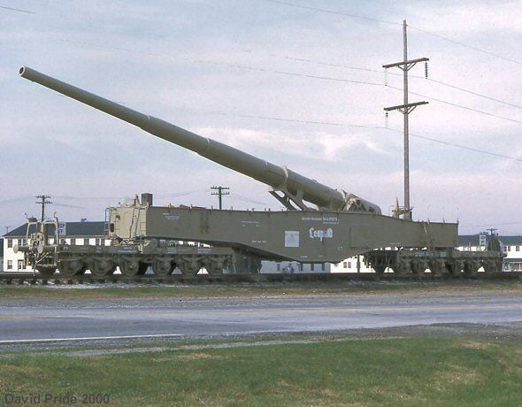 K.5 Railway Gun, "Leopold." This gun was captured in Italy after it ...