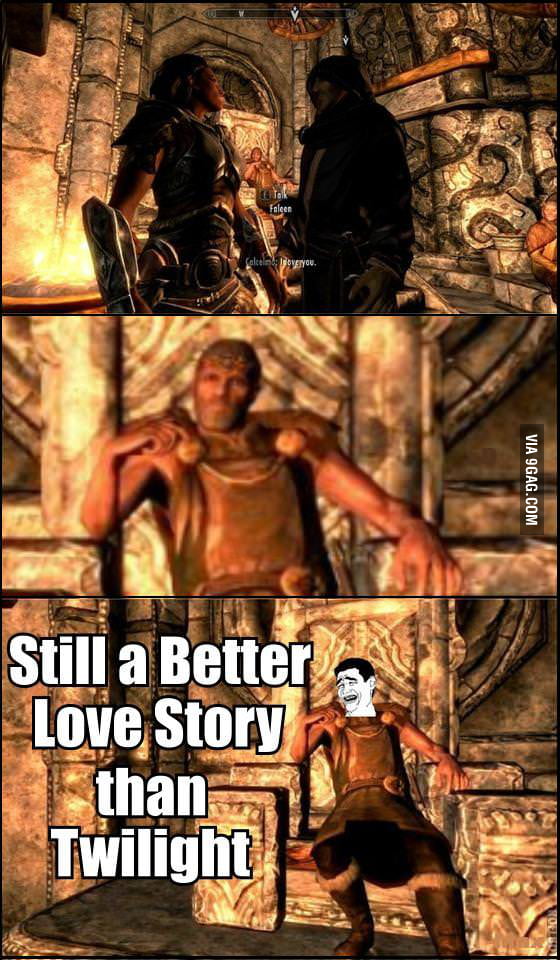 Skyrim Lovestory.. - 9GAG