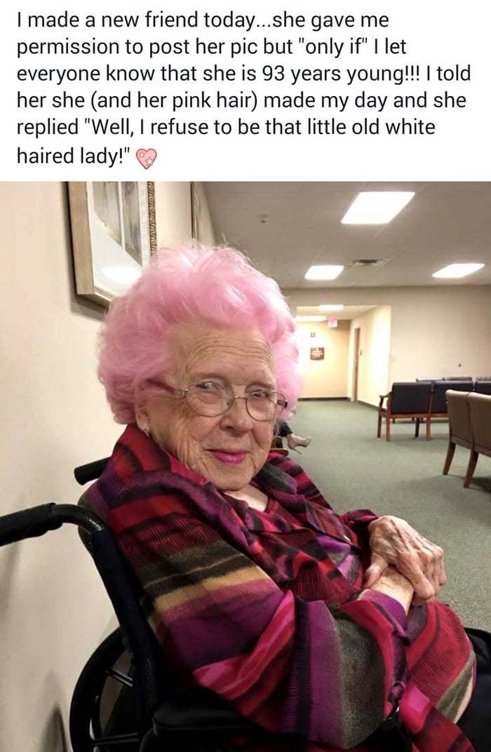 Pink Old Lady - 9GAG