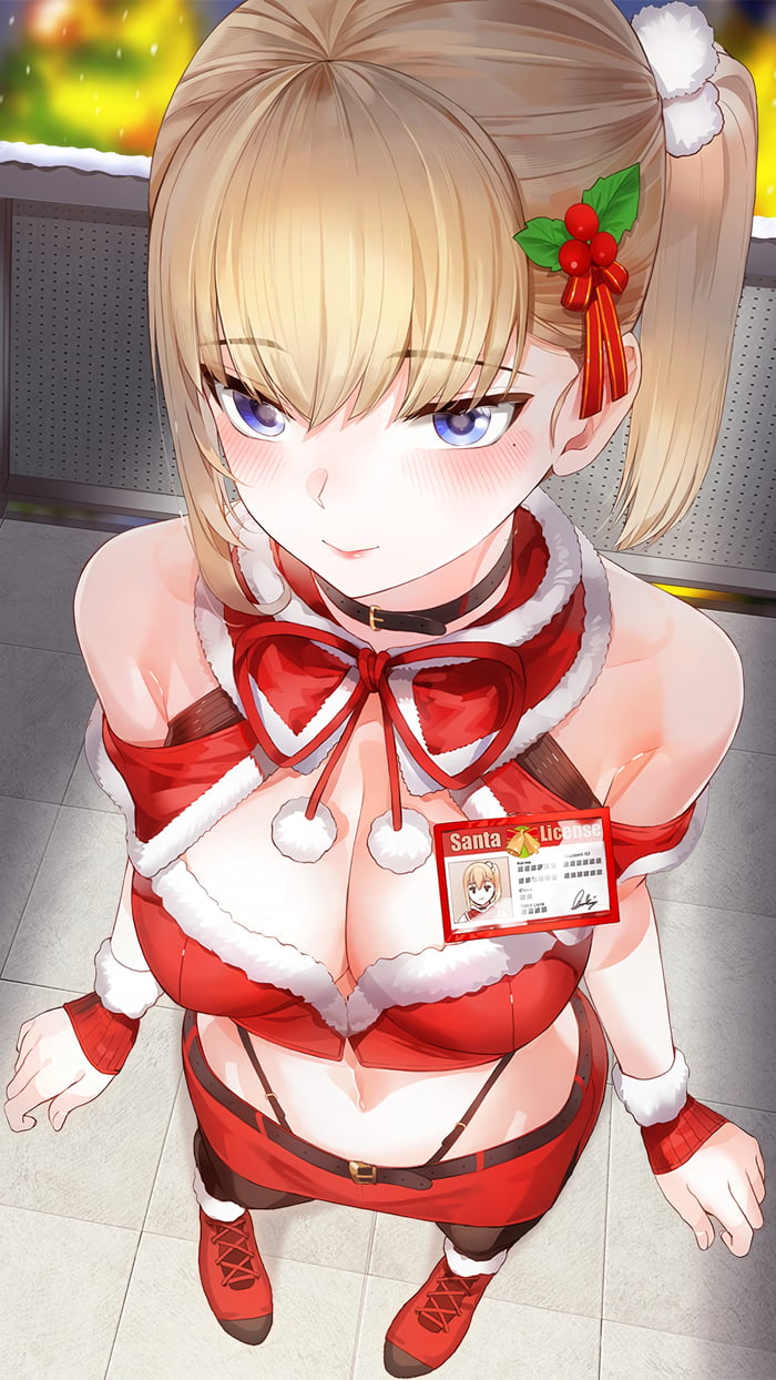 Blonde Santa Girl - 9GAG