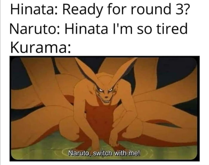 He's about to give her all 9 tails - 9GAG