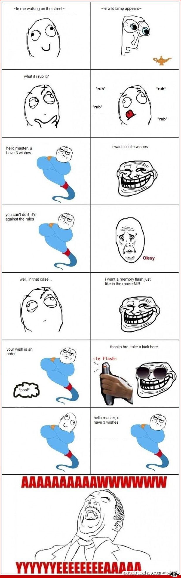 Posting rage comics until getting a dedicated section - 9GAG