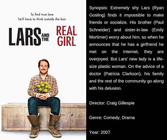 Unsolicited Movie Recommendation #49: Lars and the Real Girl (2007) - 9GAG