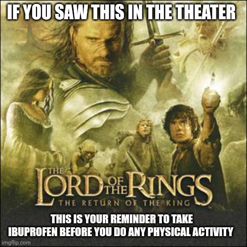 Twenty seasons have past since the ring was cast into Mount Doom... - 9GAG