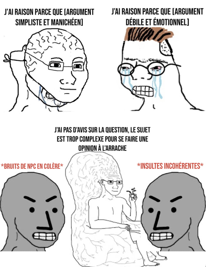 J’y comprends rien mais par contre j’ai un avis tranché sur la question ...