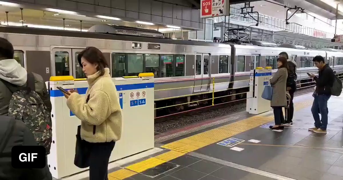 Japanese subway guard rails - 9GAG