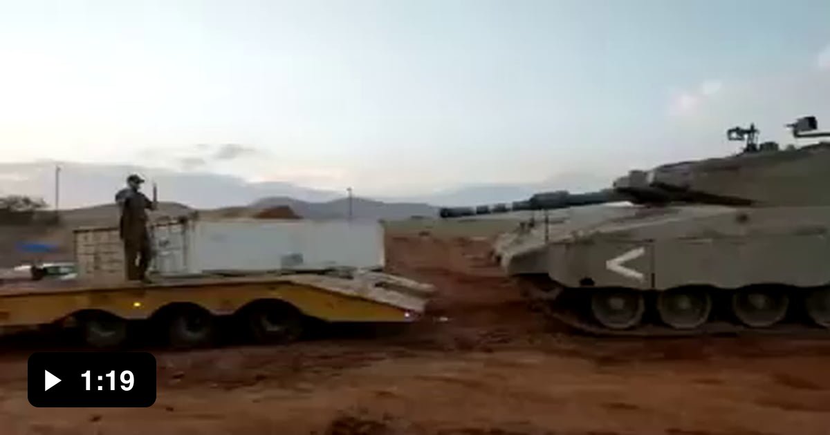Driving a tank onto a low-loader - 9GAG