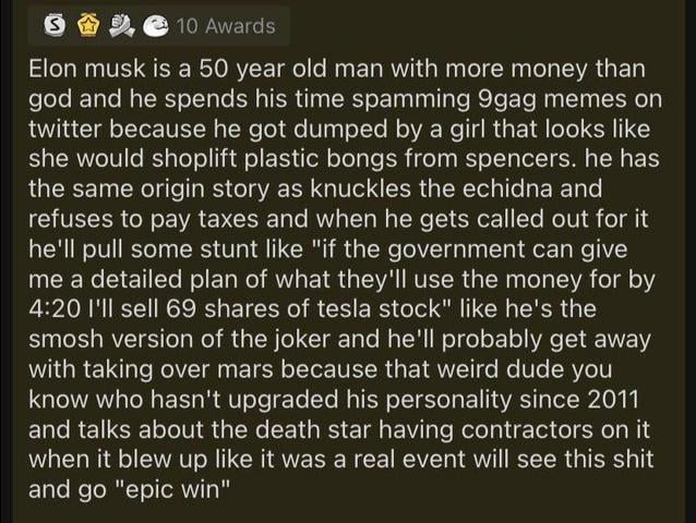 The elon synopsis - 9GAG