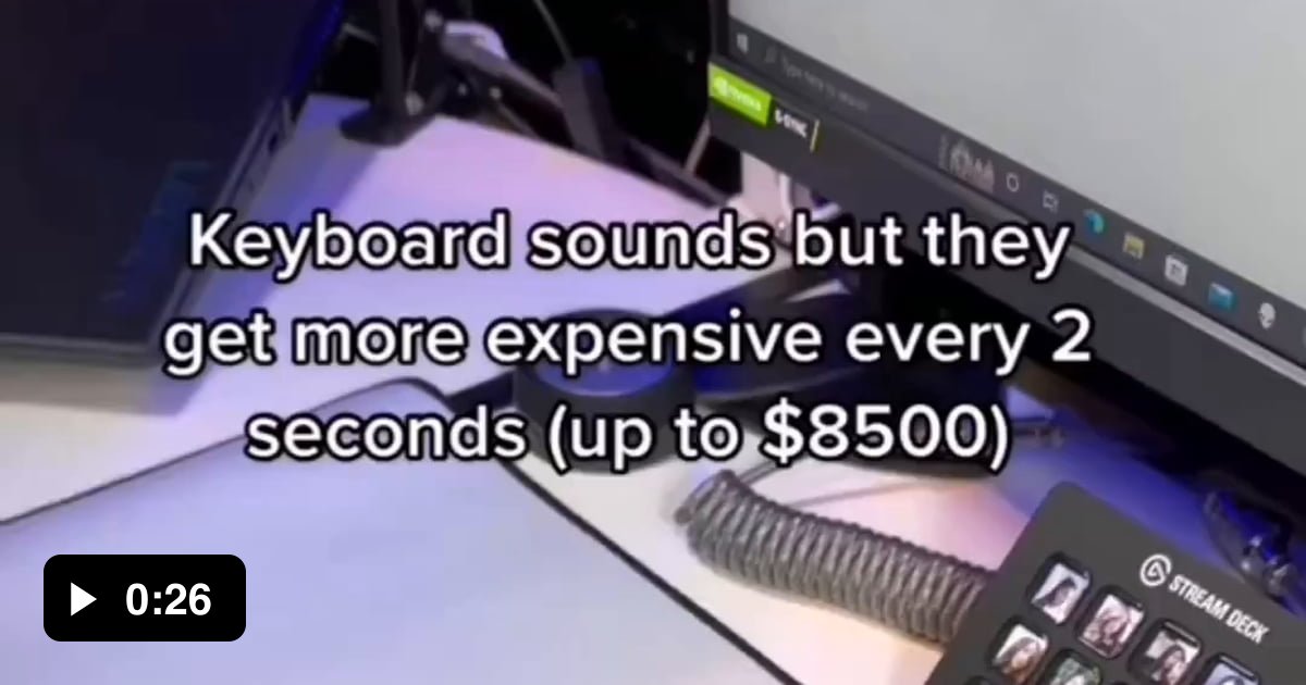 Sound of expensive keyboard - 9GAG