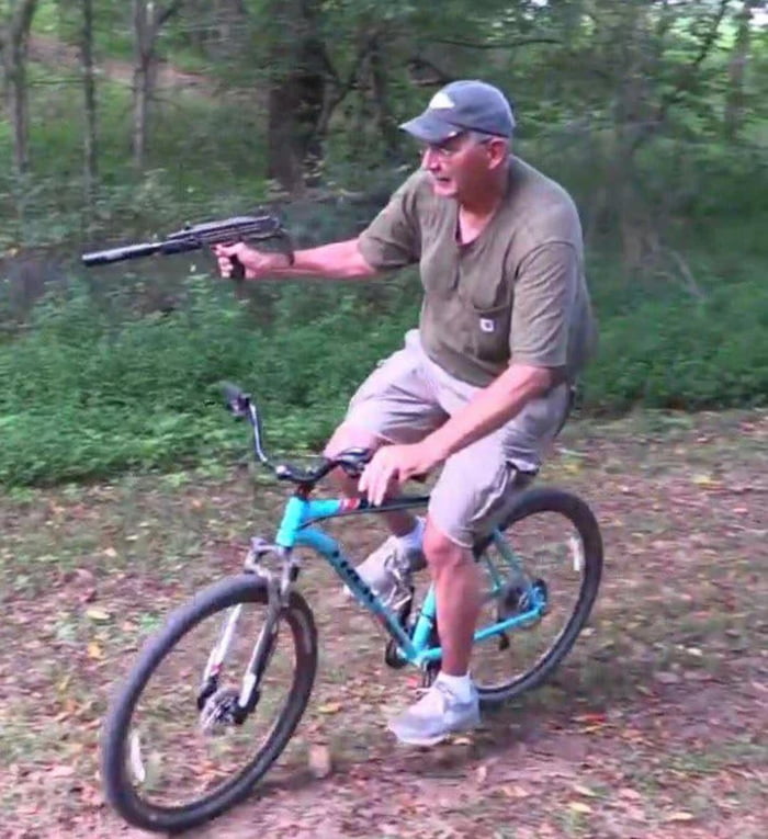 Hickok45 the UZI owner. the bike rider - 9GAG