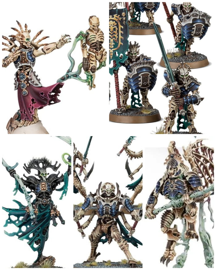 AOS Bonereapers would make a pretty dope custom Necron army. - 9GAG
