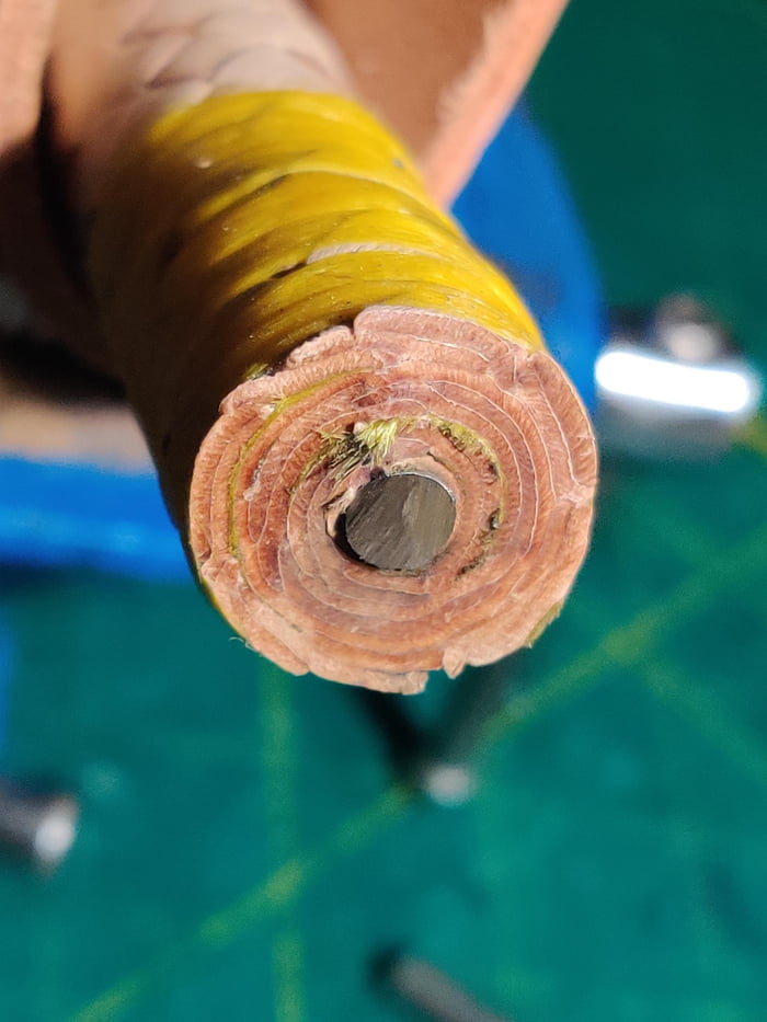 The compressed leather layers inside a whip - 9GAG