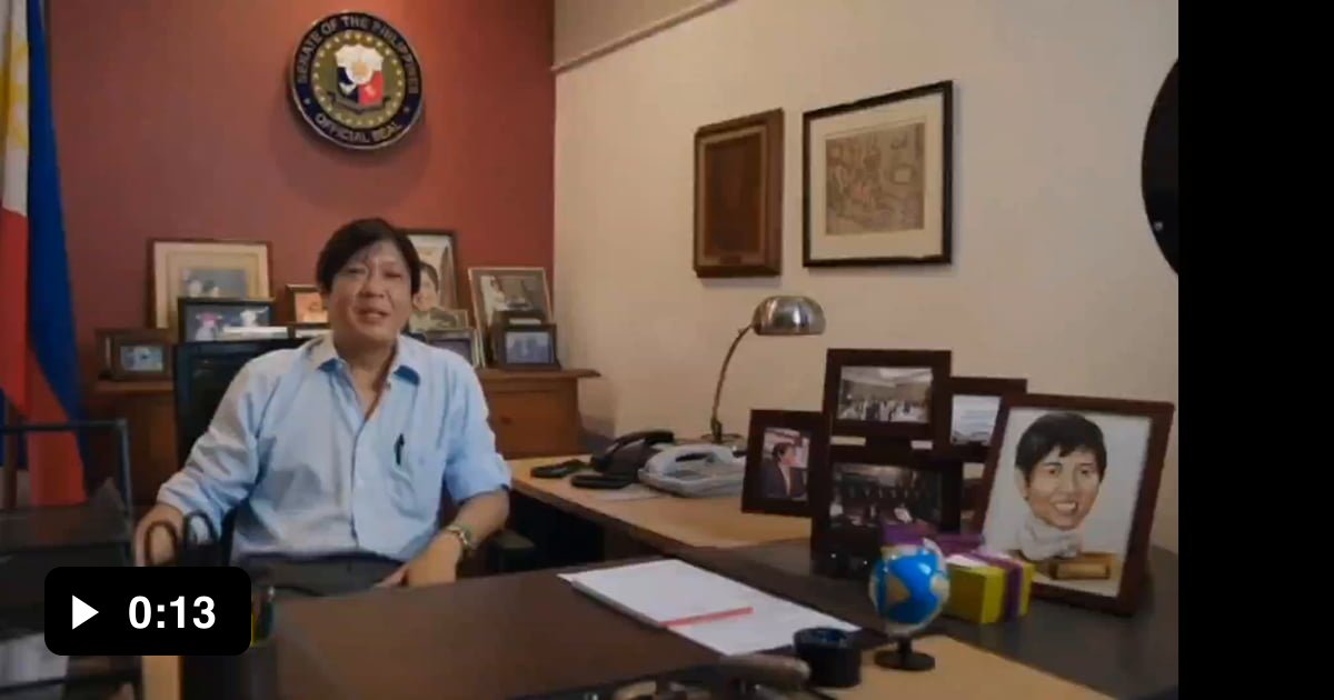 Friendly reminder that this is the President of the Philippines. Bong ...