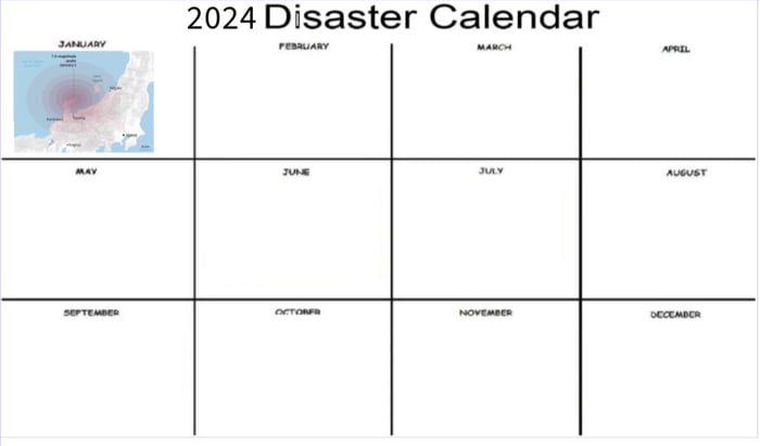 2024 Disaster calendar starts with Japan earthquake - 9GAG
