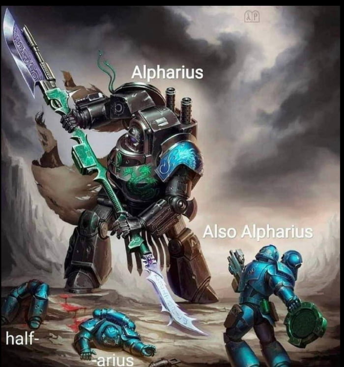 Alpharius may be in this image - 9GAG