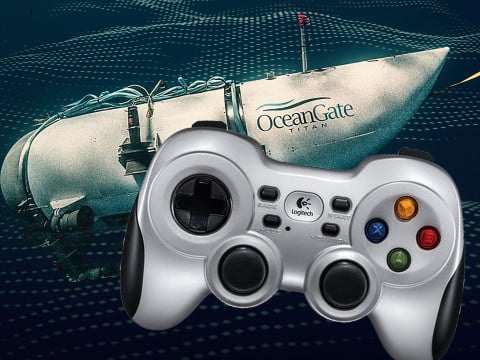 The controller used to operate the lost Submarine for billionaire tourists to view the titanic ...