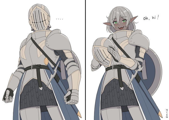 Yvonne the knight elf - 9GAG