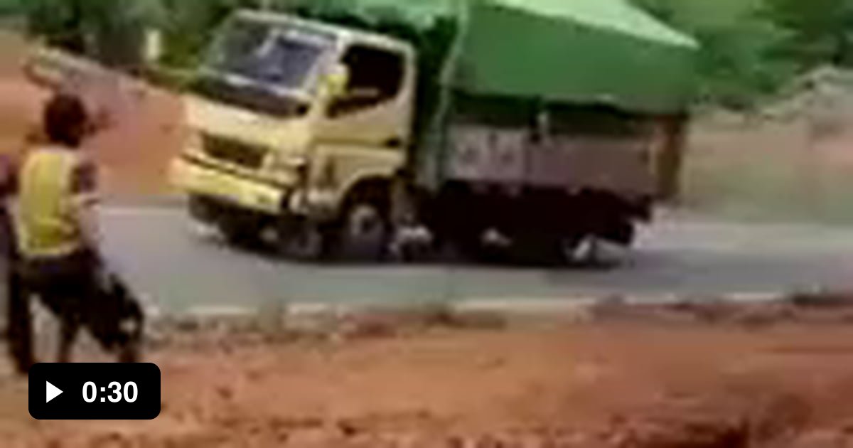 To stop a truck from rolling back - 9GAG