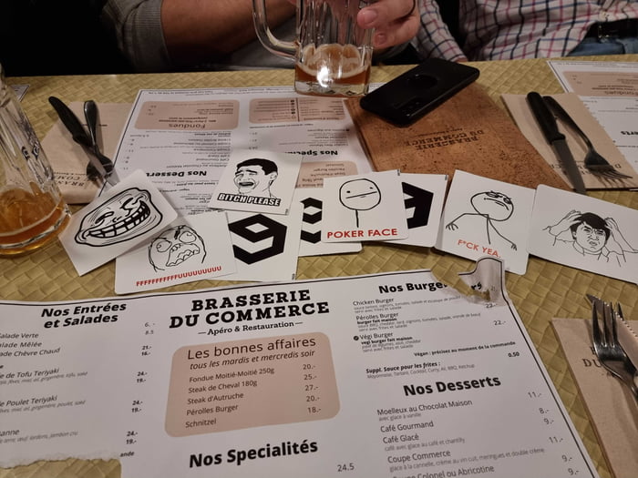 We went out with friends and one of us bought 9gag stickers for ...