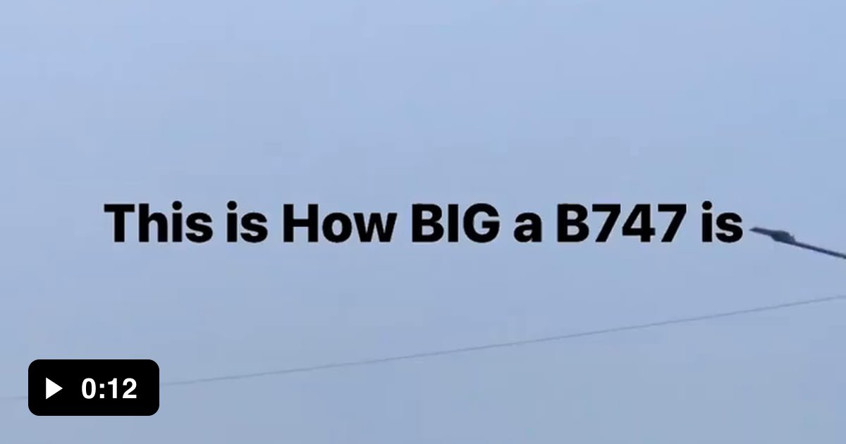 Size of a Boeing 747 - 9GAG