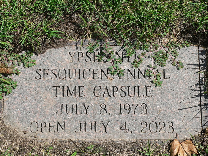 Time capsule from 1973 due to open in 100 days in Ypsilanti, Michigan ...
