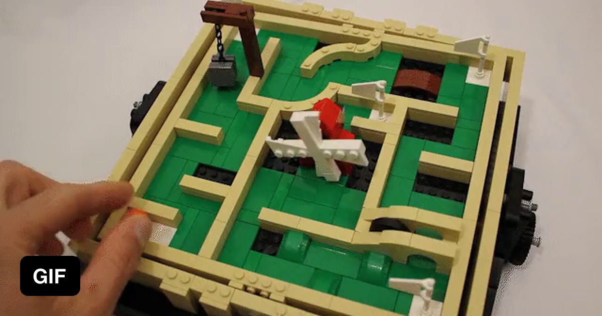 This guy built a mini golf maze with a motorized windmill - 9GAG