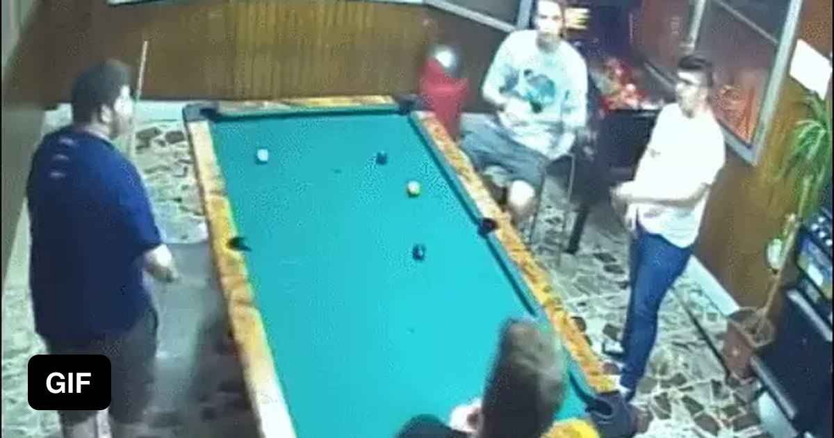 Pool shots to end all pool shots. - 9GAG