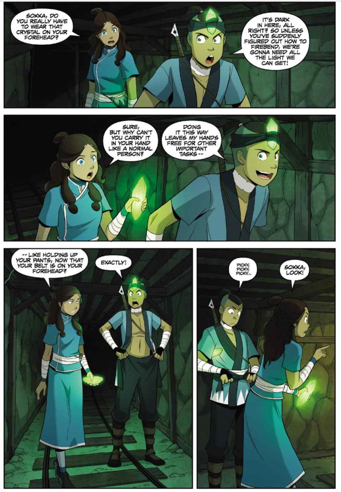 Classic Sokka! Read the avatar comic folks! It's well worth your time ...