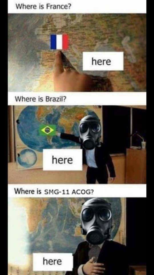 Smokes loves an ACOG on a SMG-11 - 9GAG