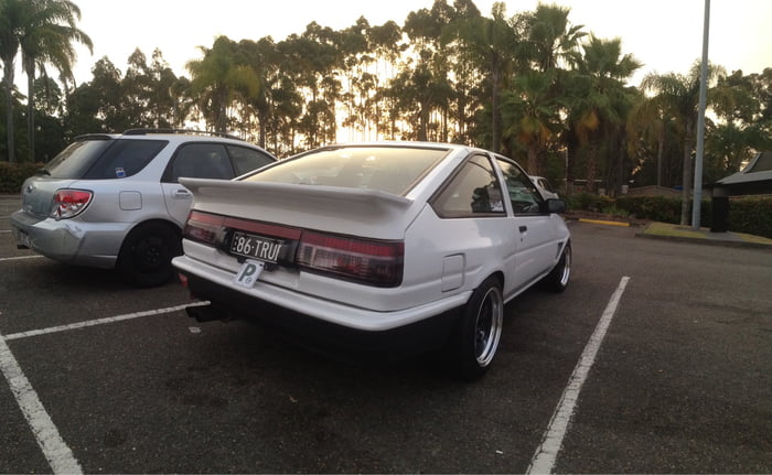 A photo of a friends Hachi Roku. OG Japanese drift car - 9GAG