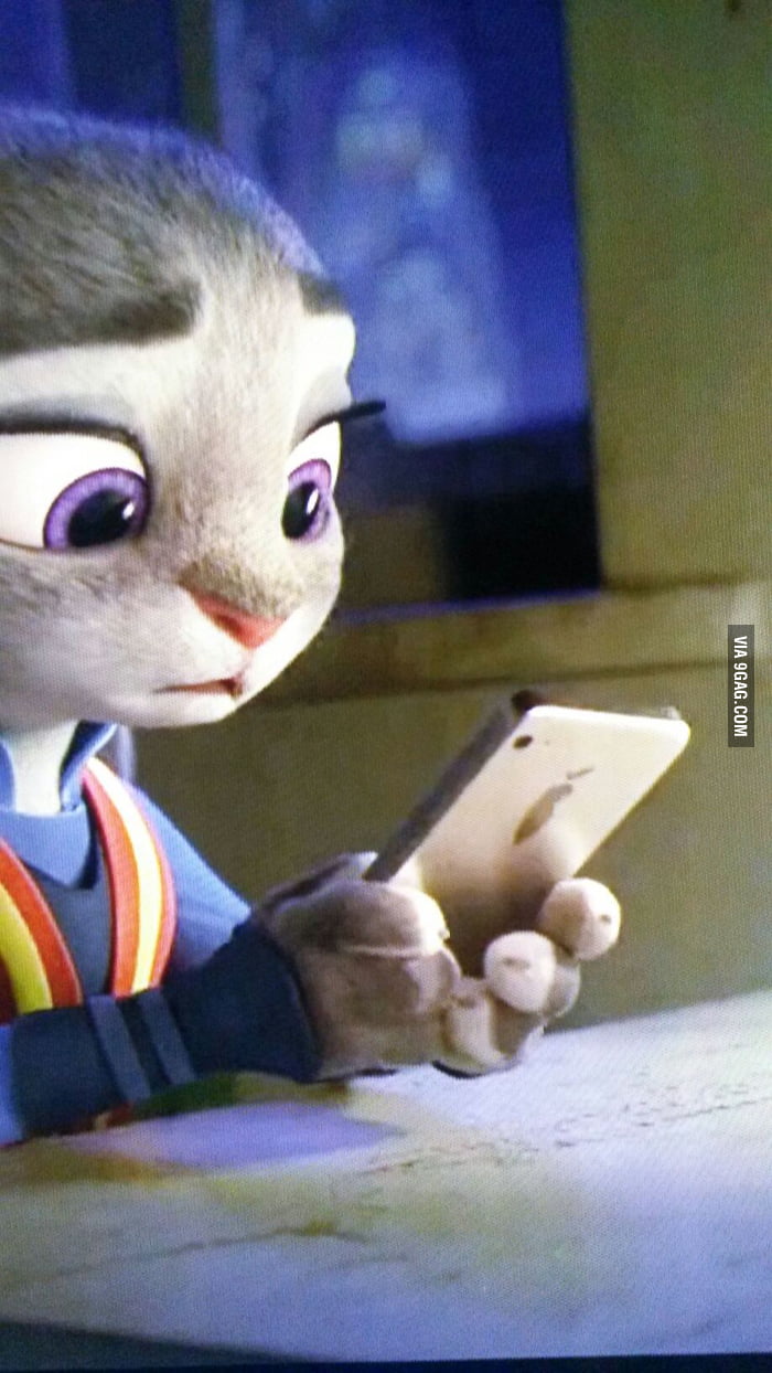 Zootopia's Carrot smart phone :) - 9GAG
