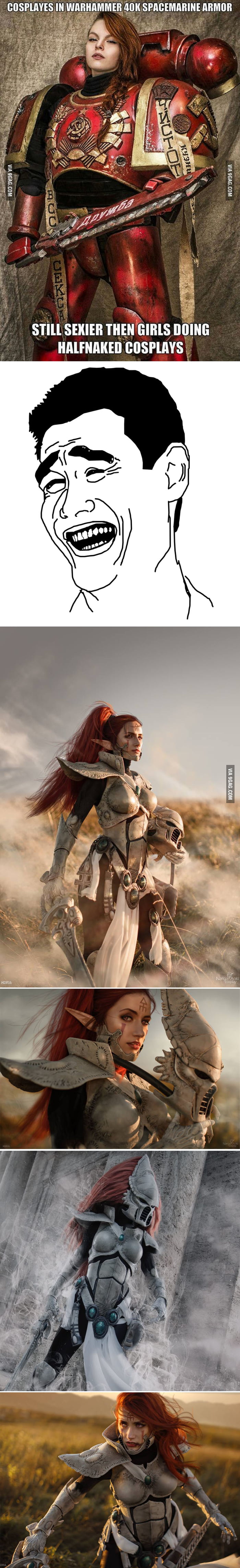 Eldar Howling Banshee cosplay by Narga. (Yes, Warhammer 40000) - 9GAG