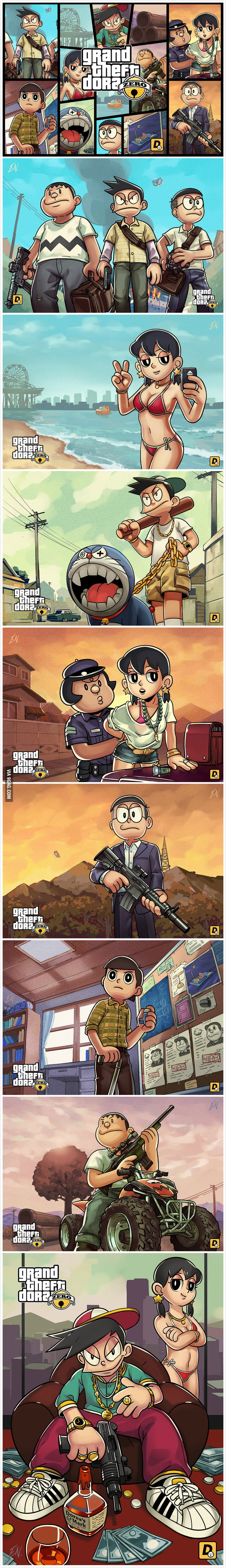 Meet Grand Theft Doraemon - 9GAG